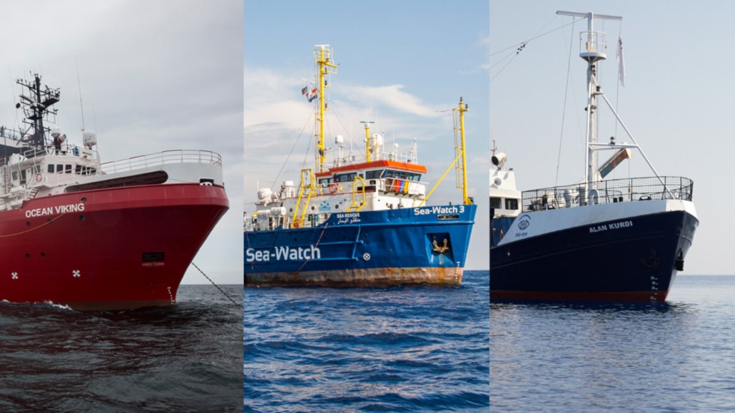 People drowning in the Mediterranean - civilian rescue ships ...